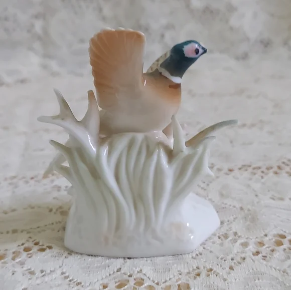 Vintage | Accents | Miniature Pheasant Figurine By Lenwile Ardalt Tiny ...